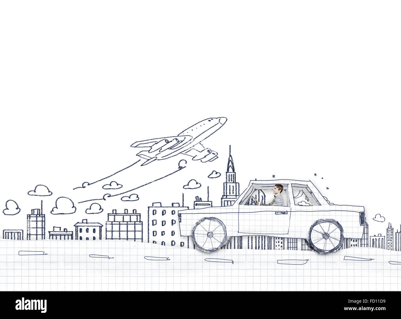 Cartoon race car driver boy hi-res stock photography and images - Alamy