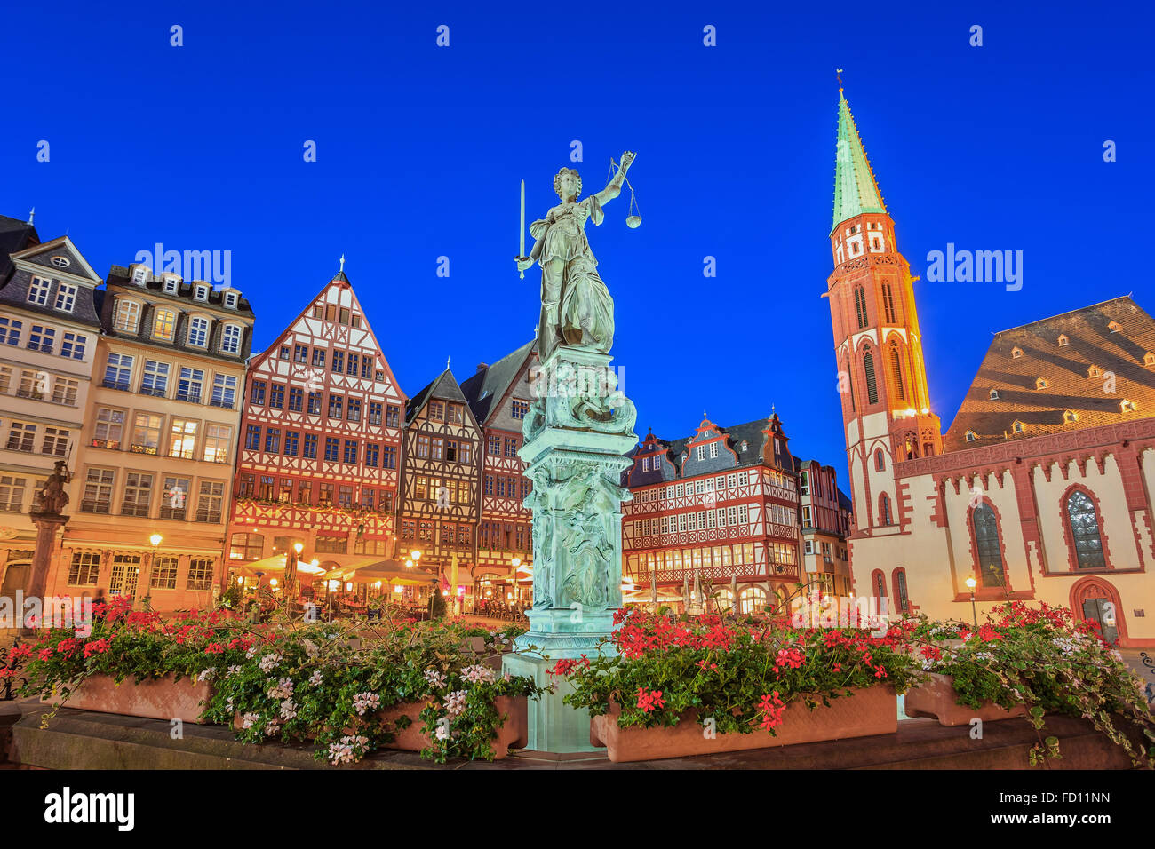 Romer the old town of Frankfurt , Germany Stock Photo - Alamy