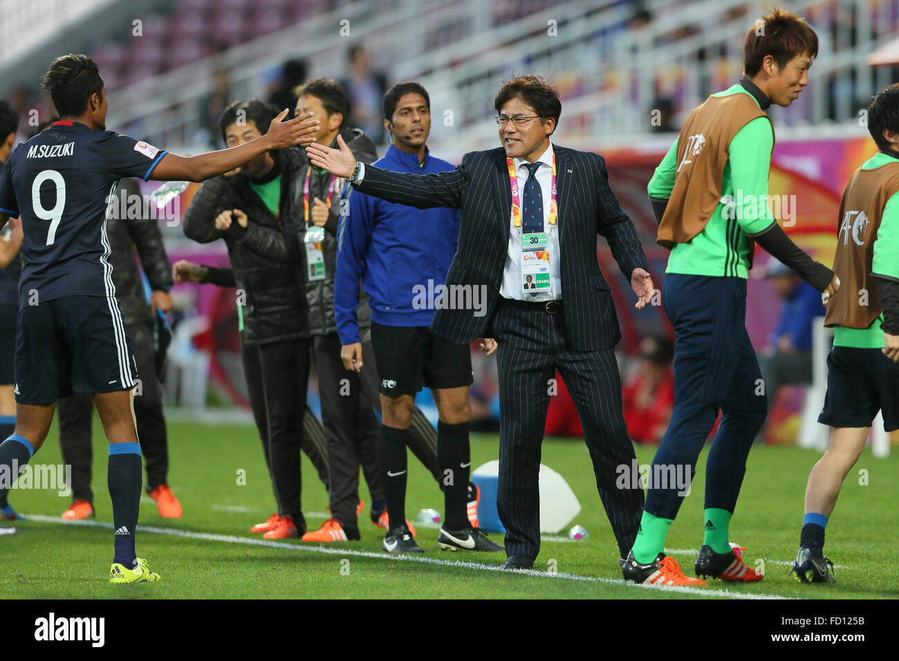 Doha, Qatar. 26th Jan, 2016. (L-R) Musashi Suzuki, Makoto Teguramori ...