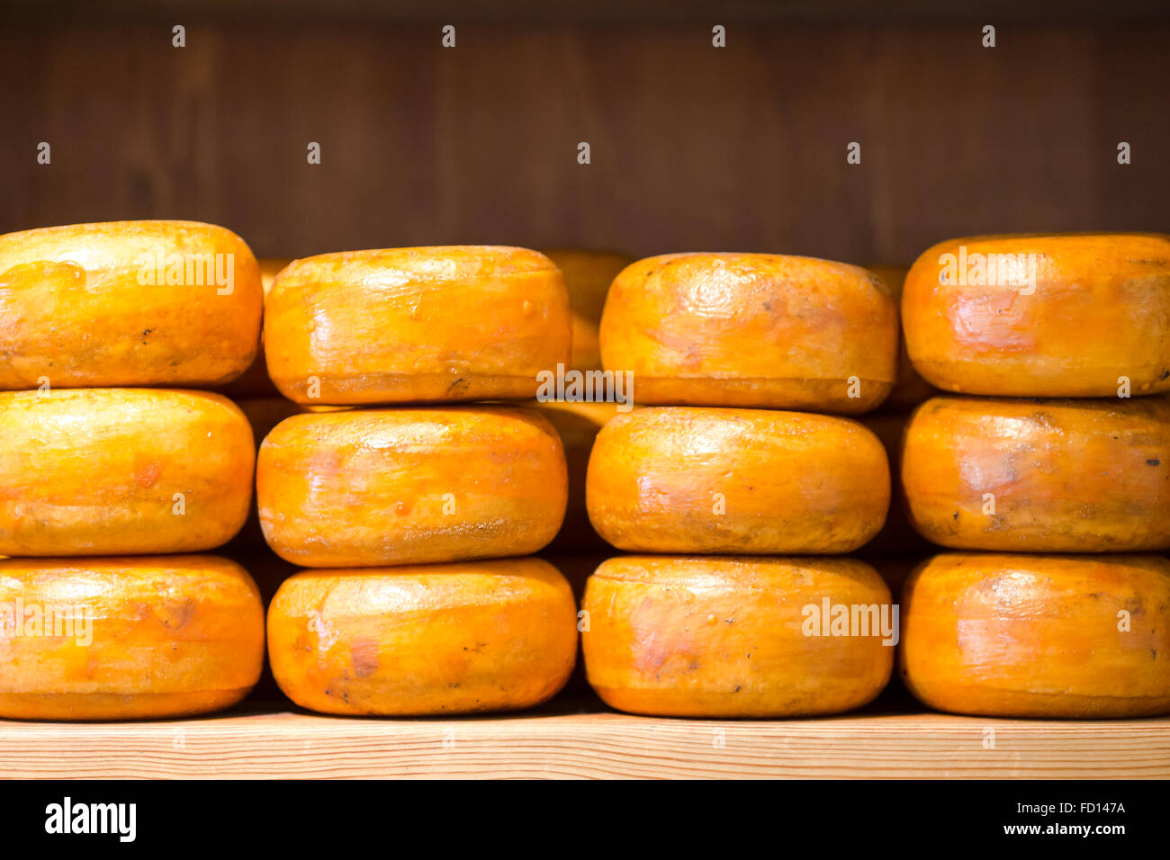 Stack of cheese in a shop at Amsterdam, Netherlands Stock Photo - Alamy