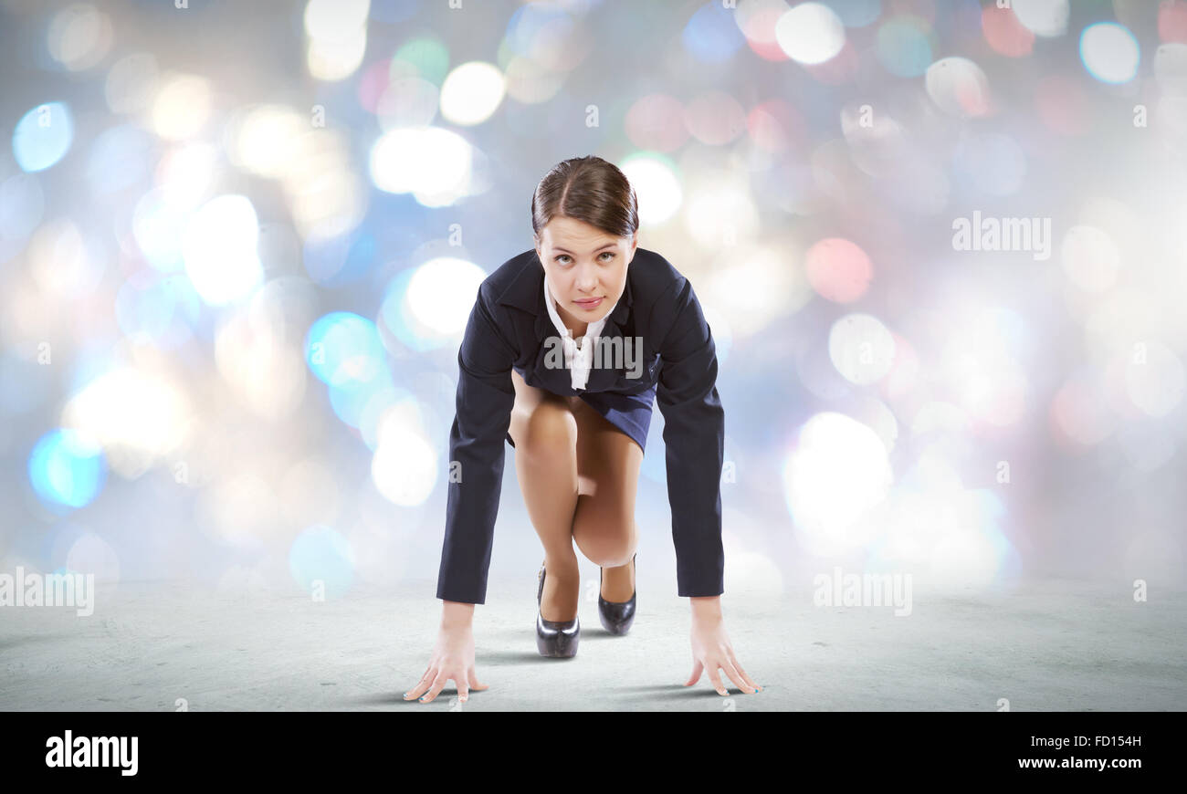 Young determined businesswoman competitor hi-res stock photography and ...