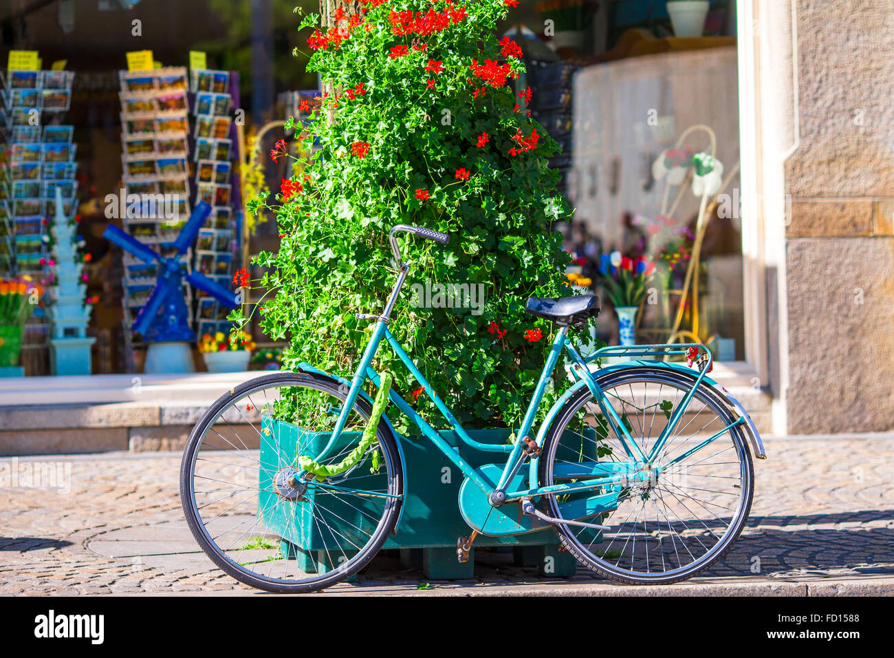 Colorful bikes on streets in Amsterdam, Netherlands Stock Photo - Alamy