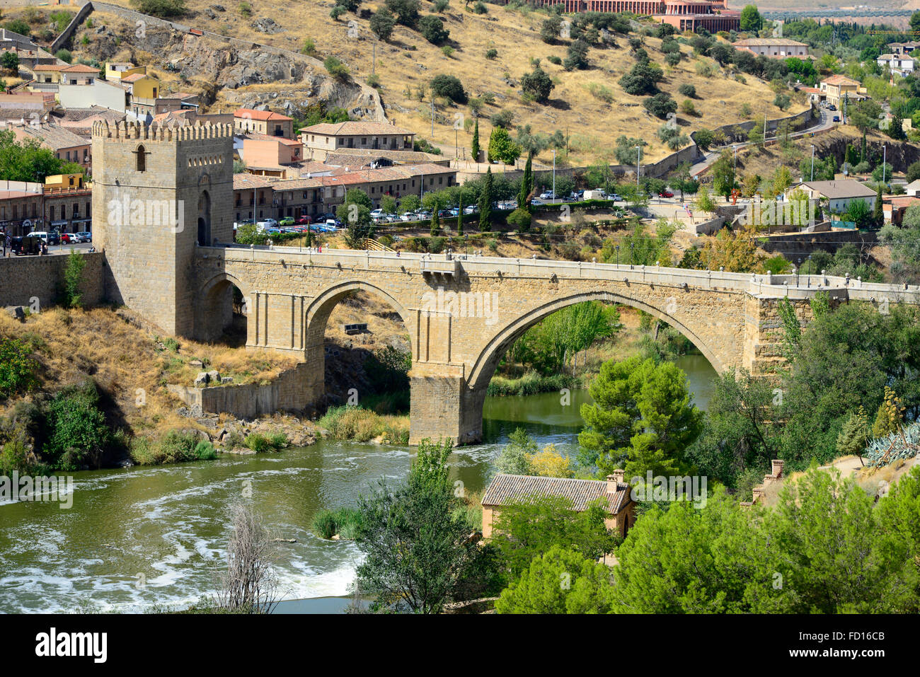Alcantara Bridge Toledo Spain ES Tagus River Stock Photo - Alamy