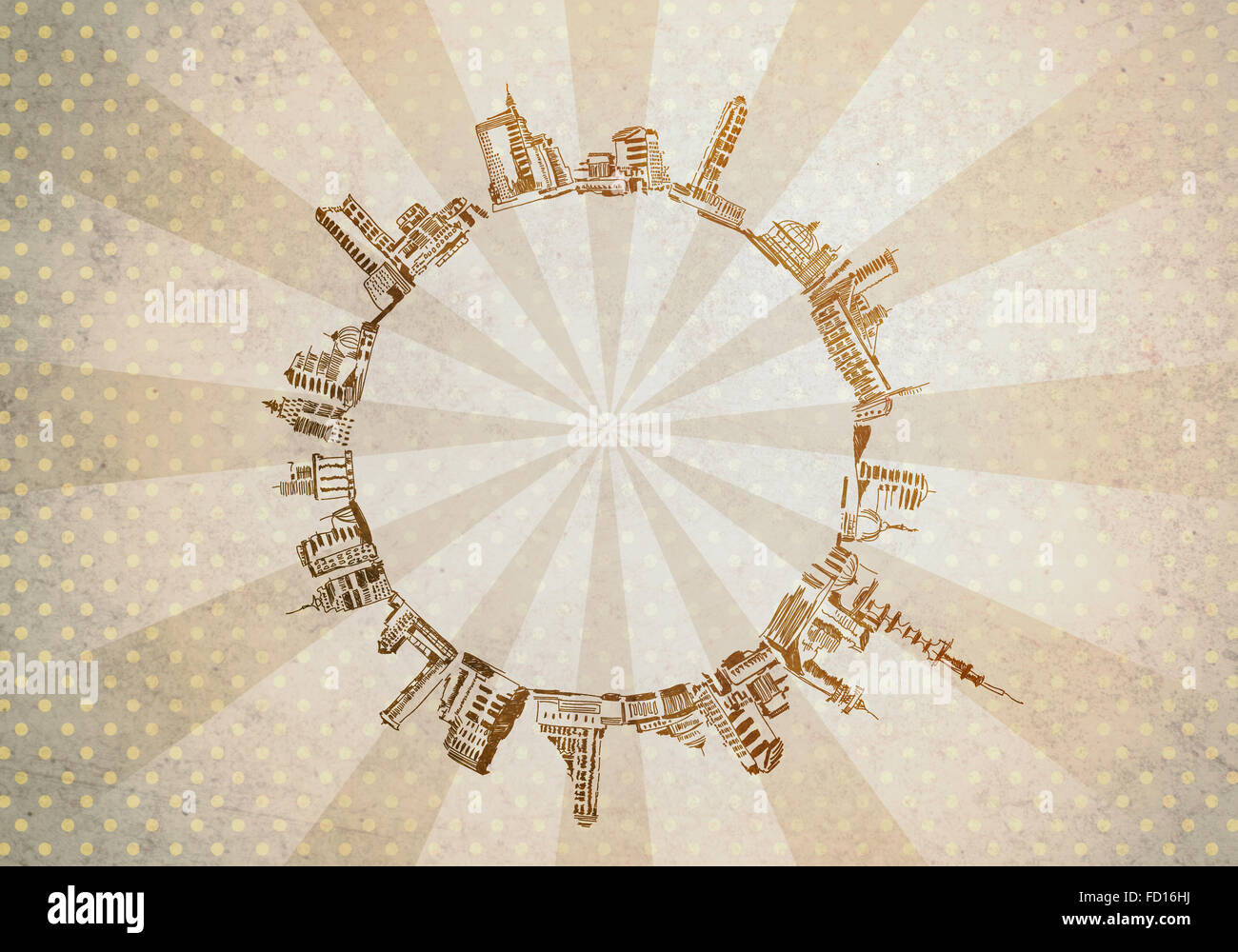 Background image with building sketches. Place for text Stock Photo - Alamy