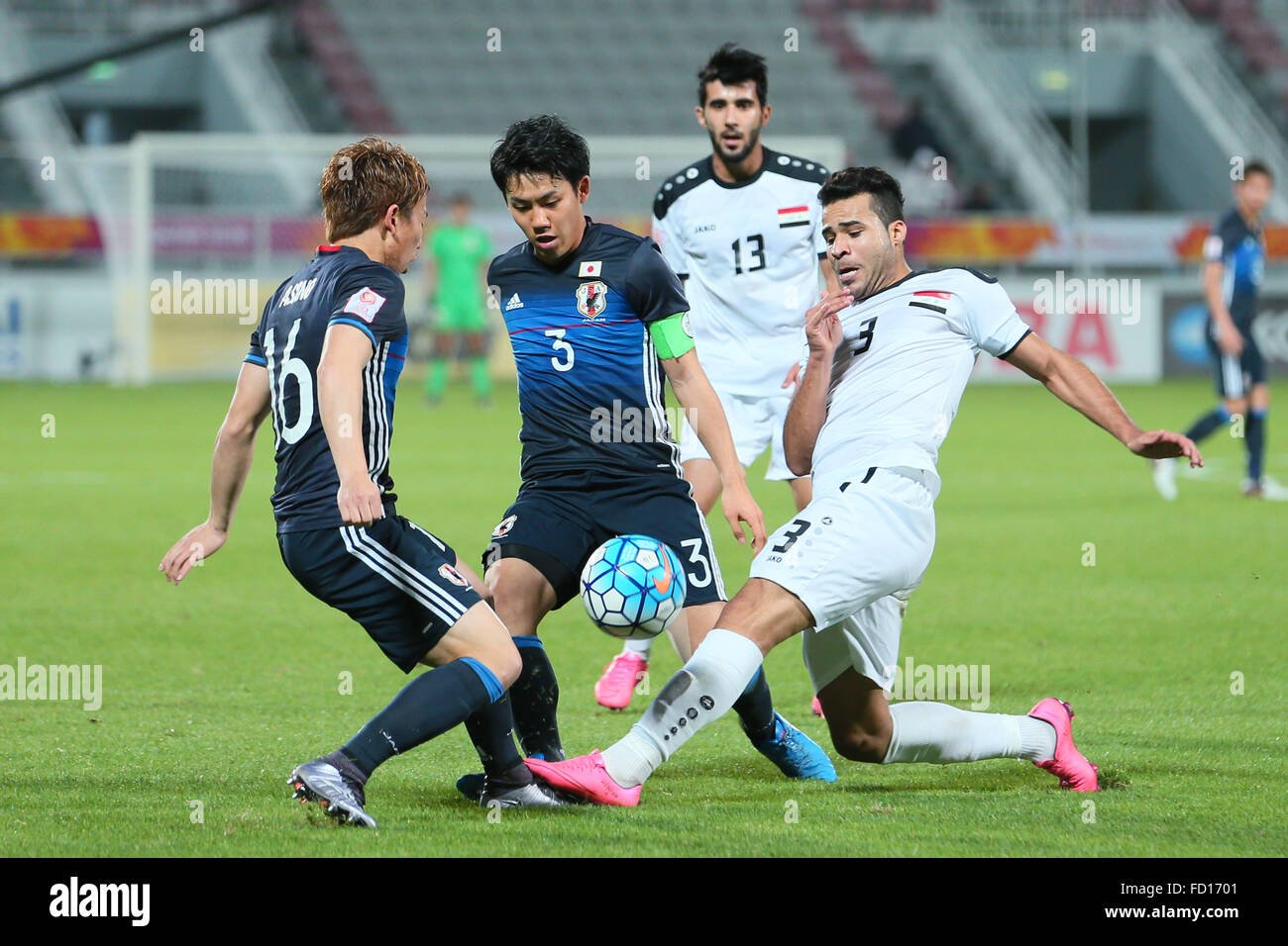 Doha, Qatar. 26th Jan, 2016. (L-R) Takuma Asano, Wataru Endo (JPN ...