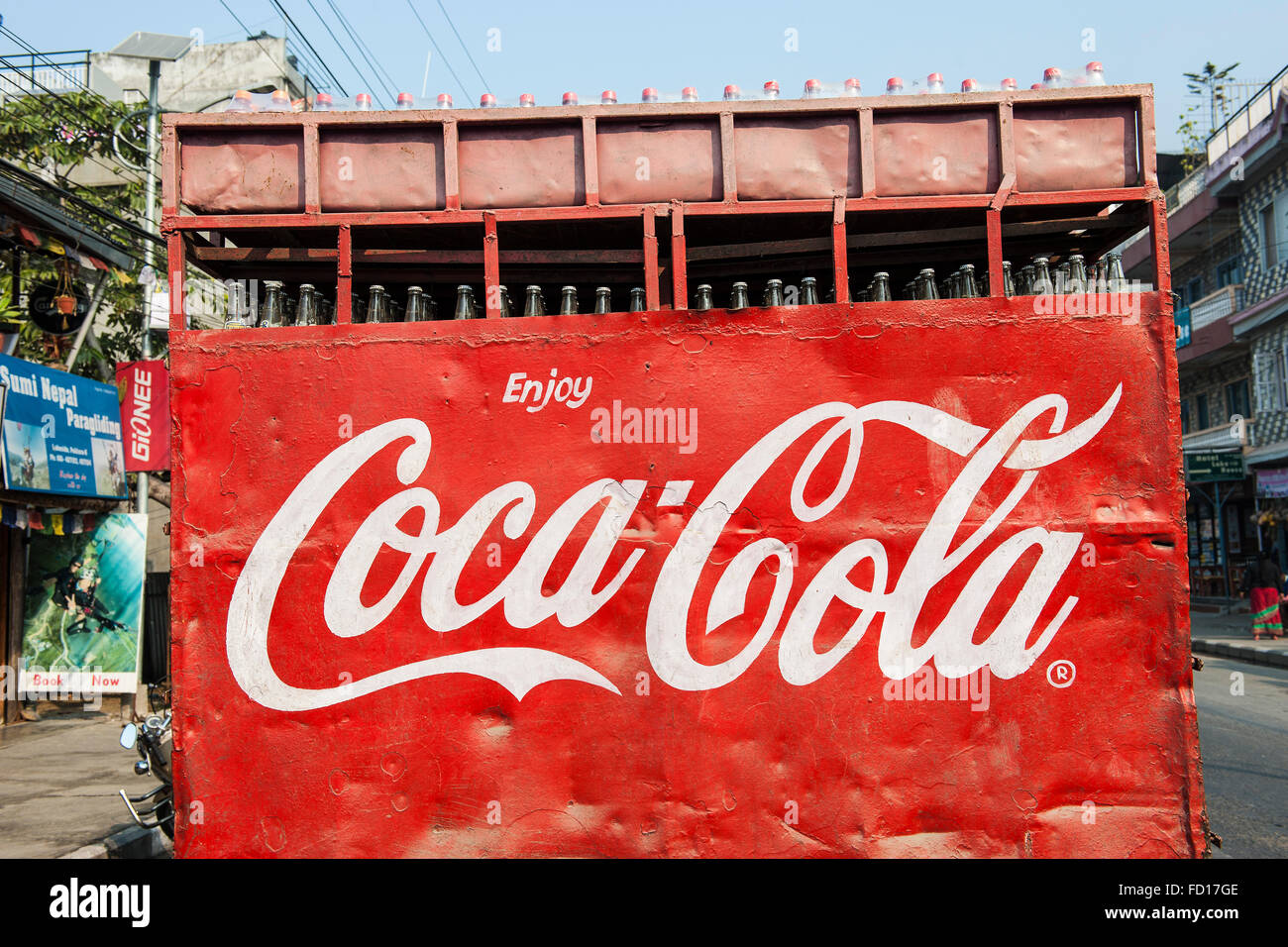 Nepal, Pokhara, coca cola Stock Photo - Alamy