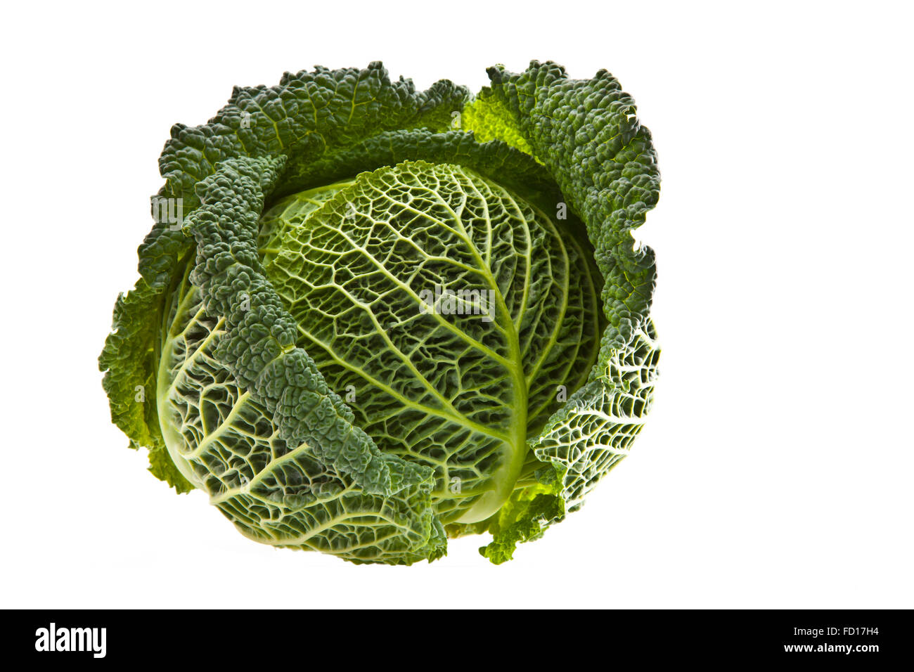 Fresh organic cabbage isolated on white Stock Photo - Alamy
