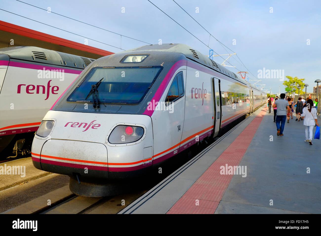 Renfe train depot hi-res stock photography and images - Alamy