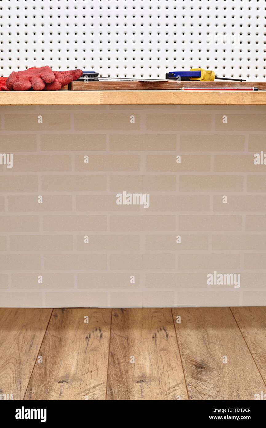 A studio photo of workshop tool bench Stock Photo - Alamy