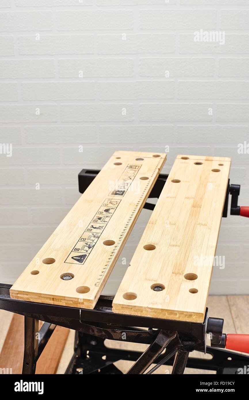 An industrial work bench Stock Photo - Alamy