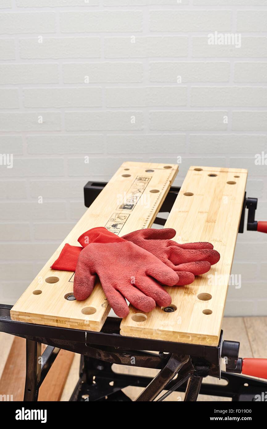 An industrial work bench Stock Photo - Alamy