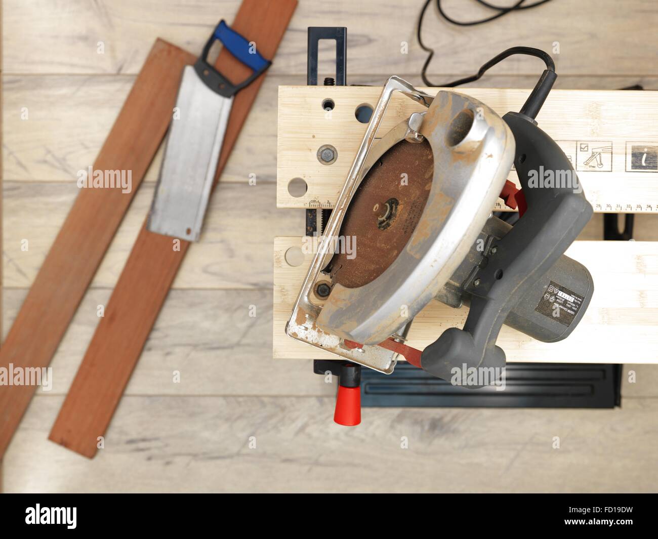 A studio photo of a industrial circular saw Stock Photo - Alamy