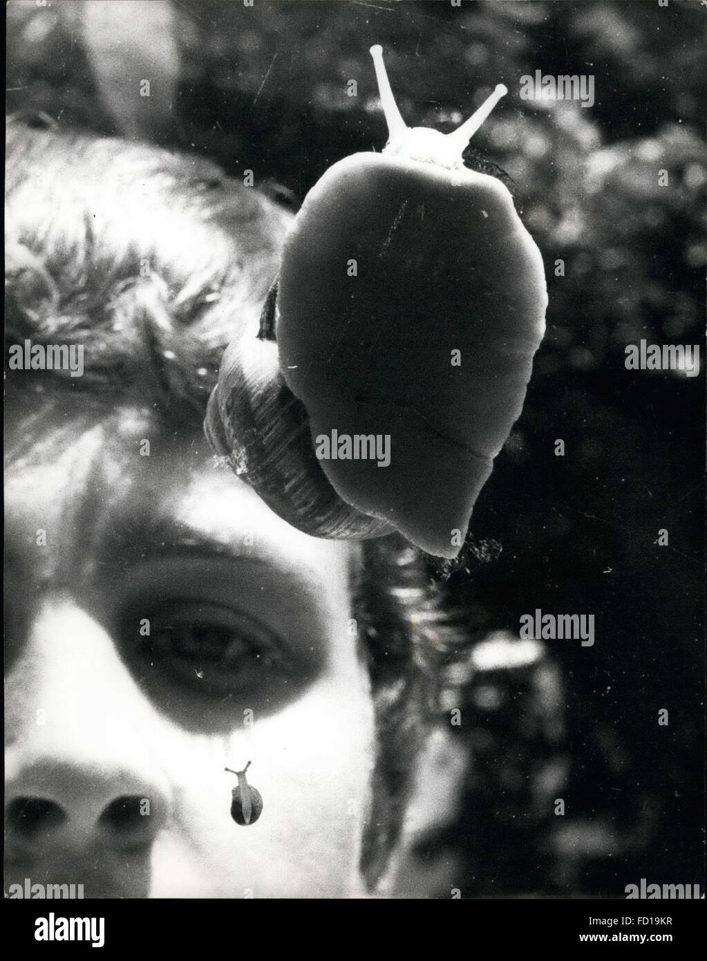 1968 - Happy event for the world's fastest snail: It's a new born son ...