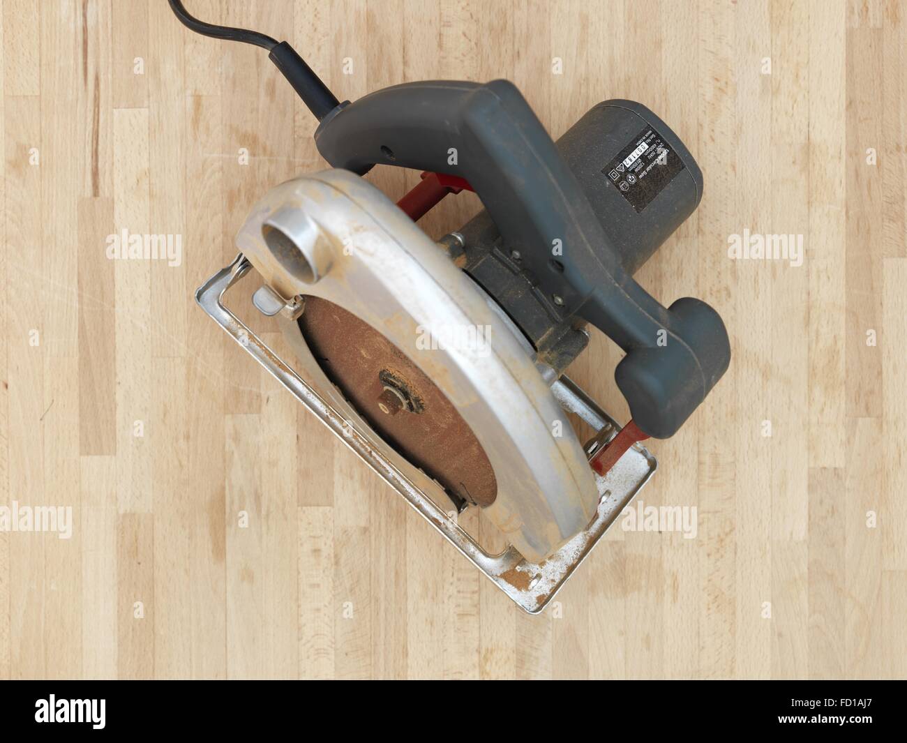 A studio photo of a industrial circular saw Stock Photo - Alamy