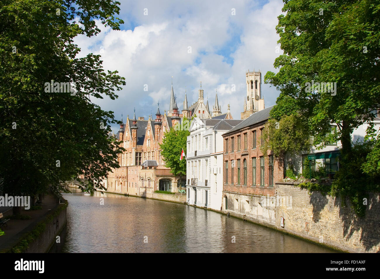 Bruges city river, Brugge, Belgium Stock Photo - Alamy