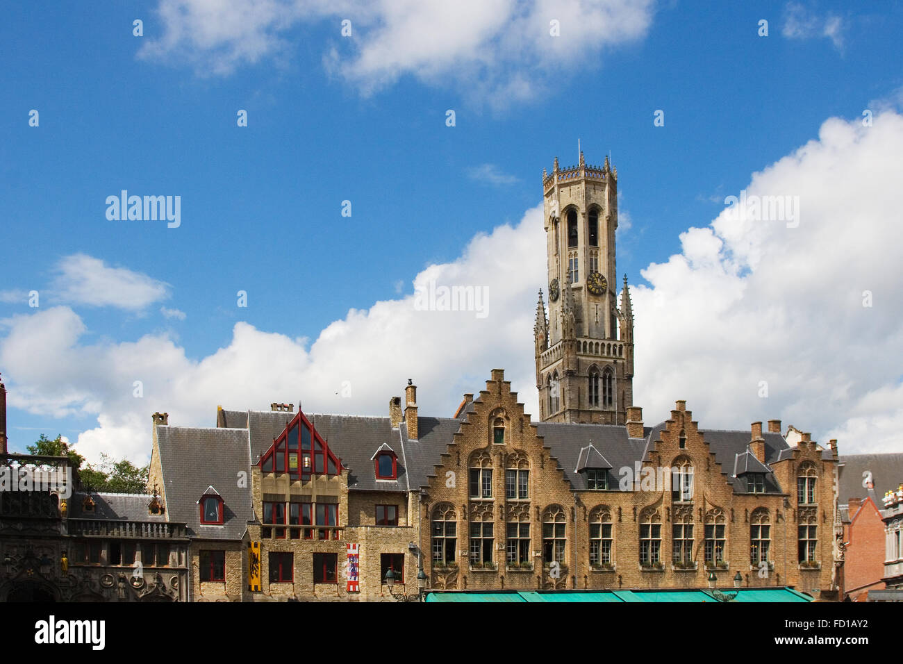Belfry tower in Bruges, Belgium Stock Photo - Alamy