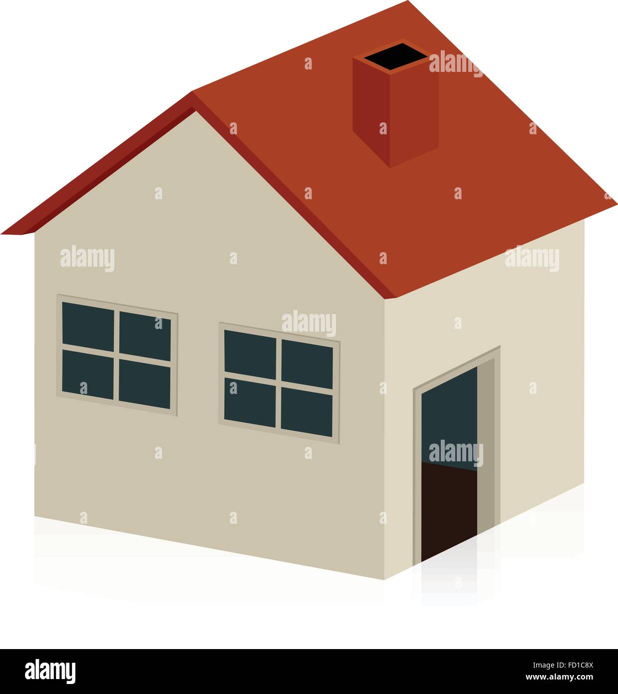 House on a white background Stock Vector Image & Art - Alamy