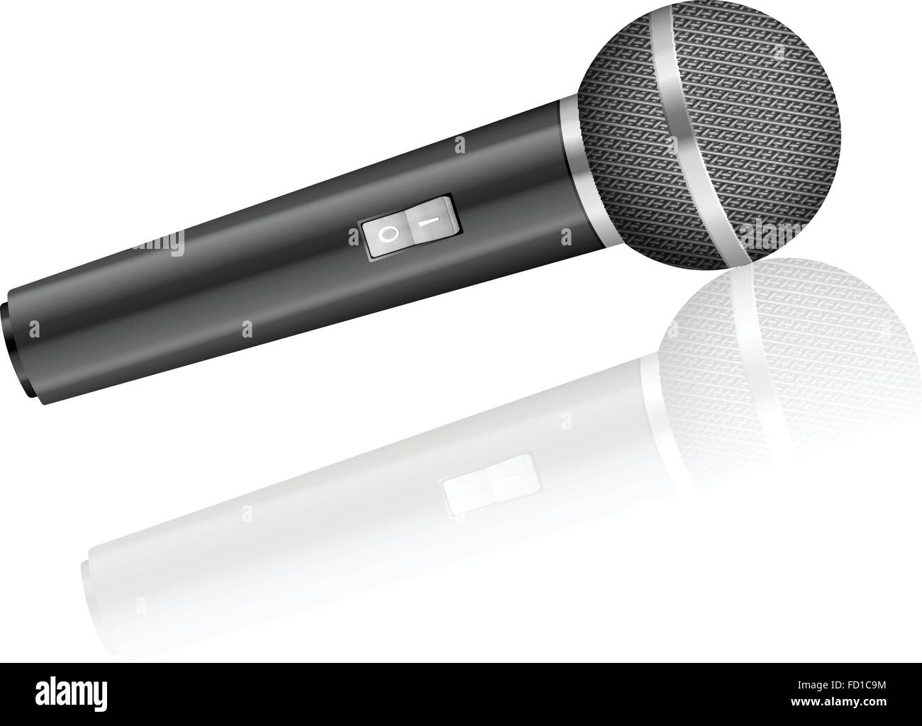 Microphone on a white background. Vector illustration Stock Vector ...