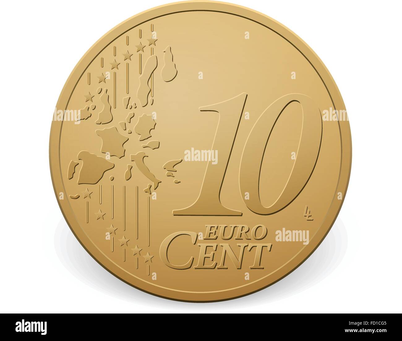 Ten coin Stock Vector Images - Alamy