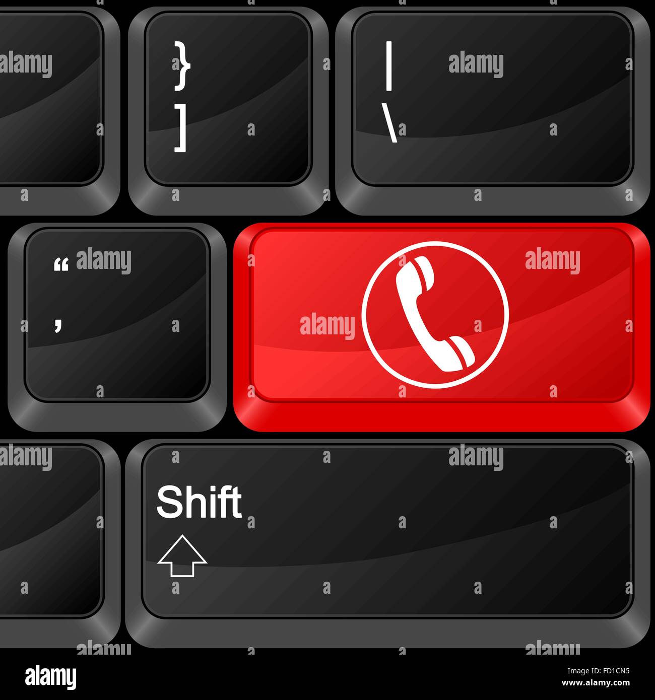 Keyboard computer button phone. Vector illustration Stock Vector Image ...