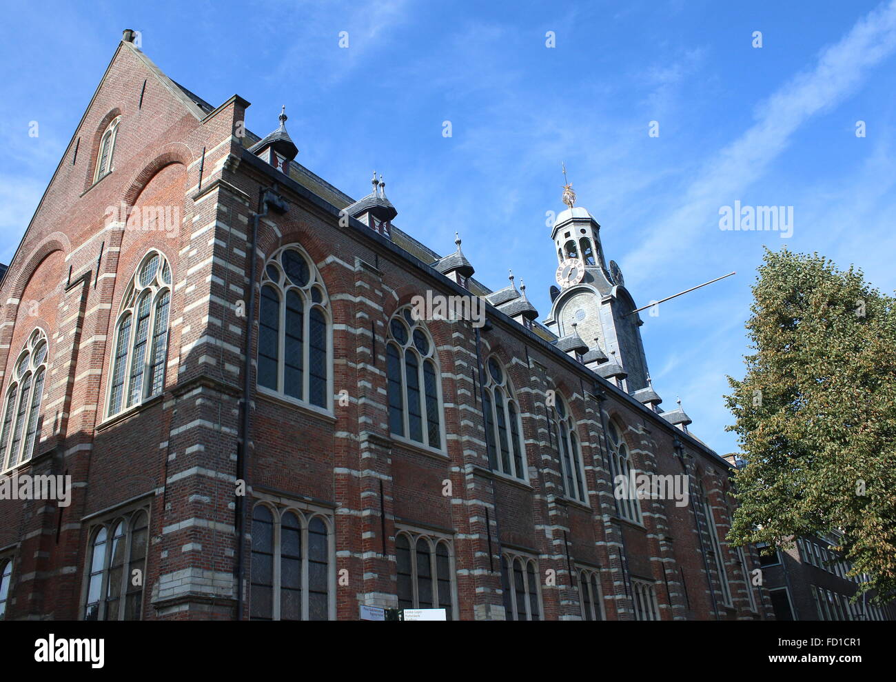 Early 16th century Academy building of Leiden University at Rapenburg ...
