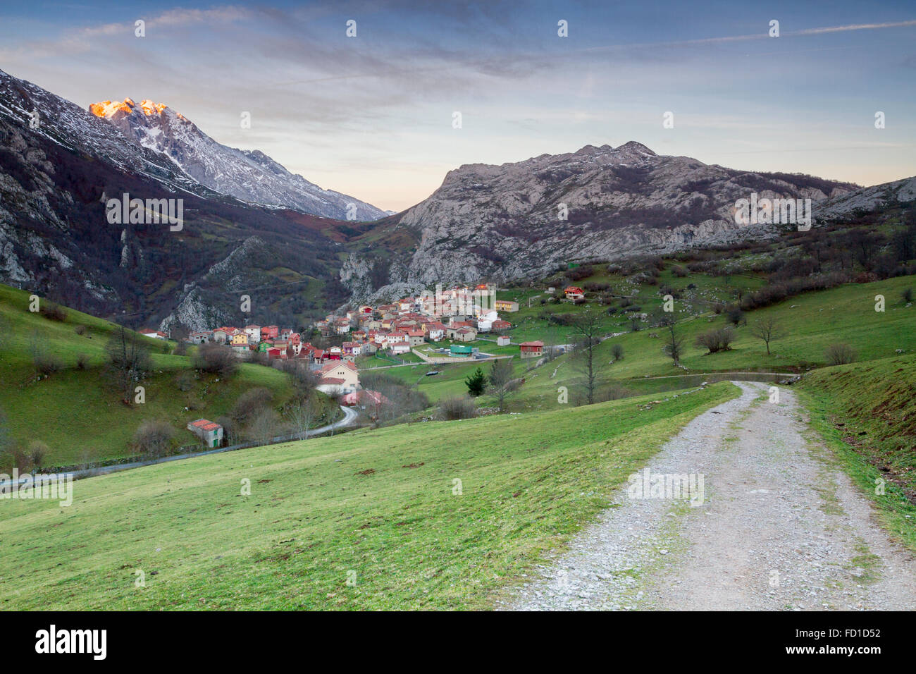 Sotres village, Asturias, Spain Stock Photo - Alamy
