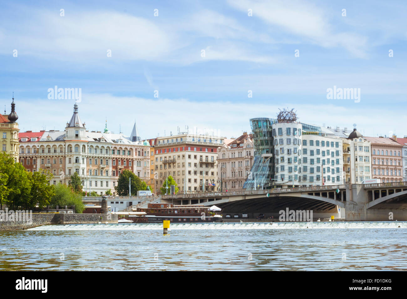 PRAGUE, CZECH REPUBLIC - AUGUST 27, 2015: Metropolises Prague, modern ...