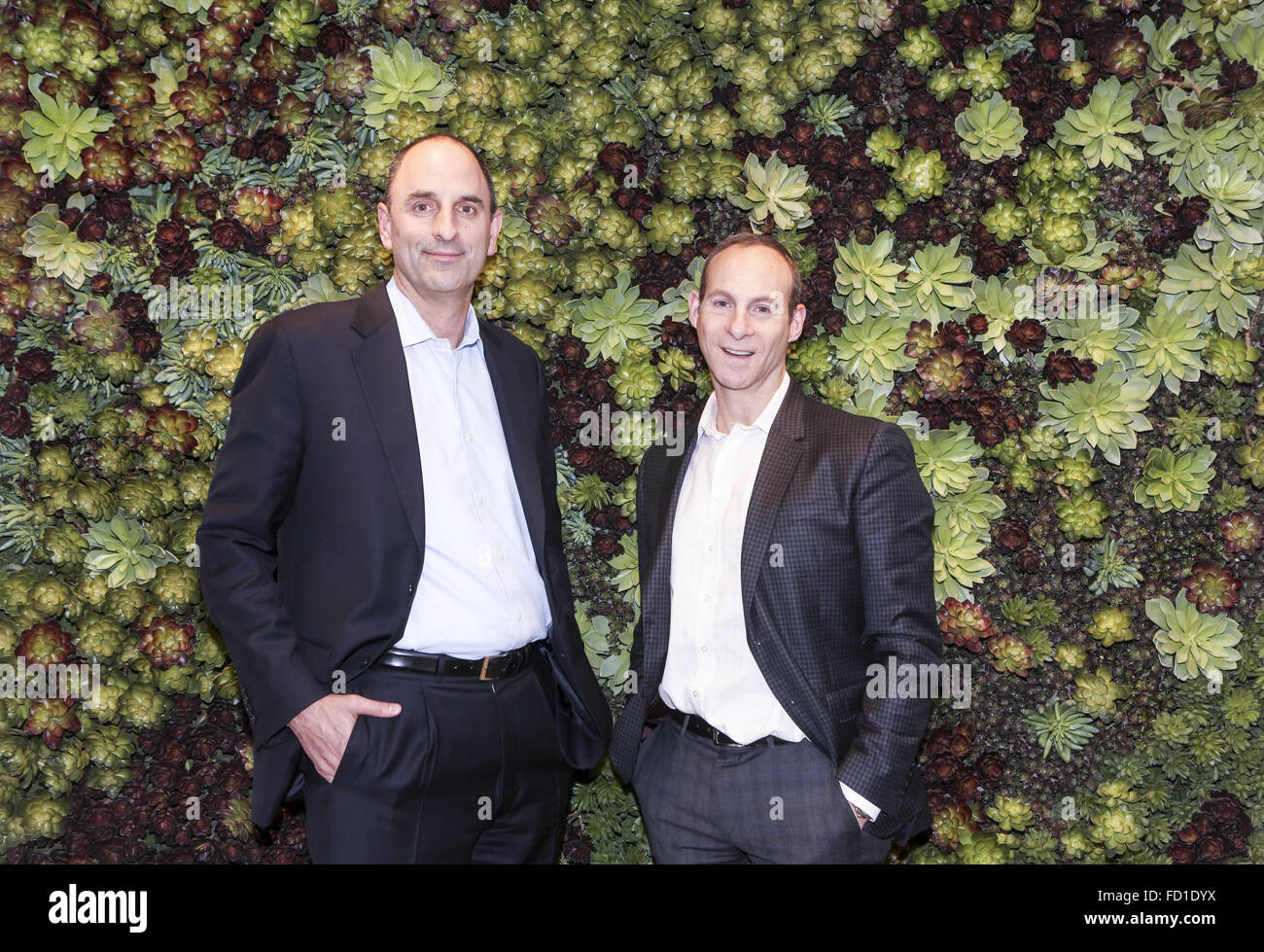 Los Angeles, California, USA. 11th Jan, 2016. Howard Levkowitz, left ...
