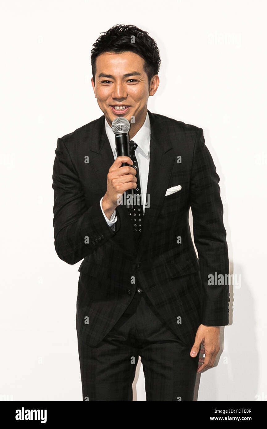 Tokyo, Japan. 27th January, 2016. Yuji Ayabe, member of the comedy duo ...