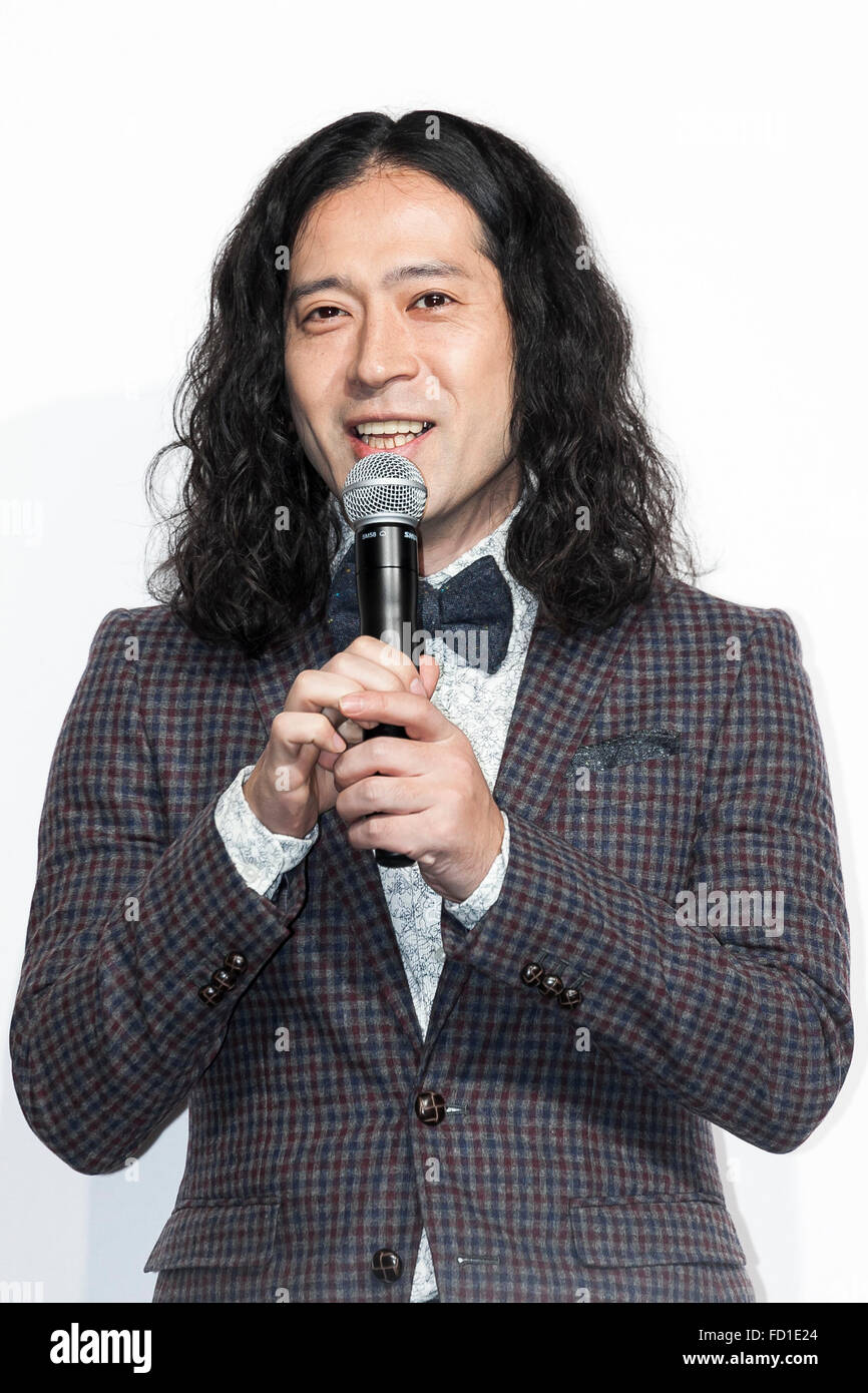 Tokyo, Japan. 27th January, 2016. Naoki Matayoshi, member of the comedy ...