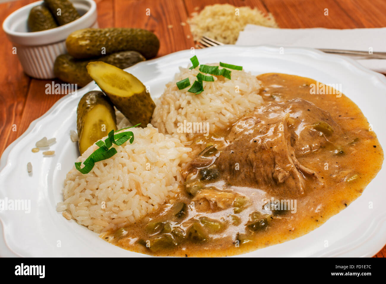 Czech traditional food znojmos sauce hi-res stock photography and ...