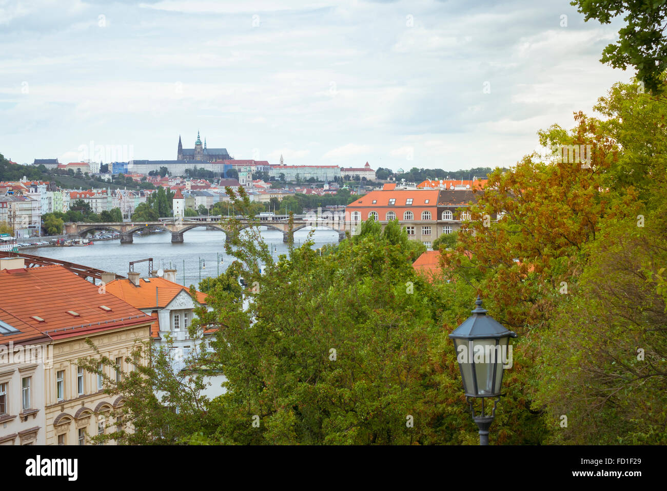 PRAGUE, CZECH REPUBLIC - AUGUST 28, 2015: Prague Castle (Prazsky hrad ...