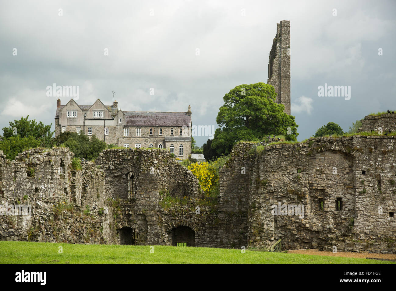 walls of Trim Castle Stock Photo - Alamy