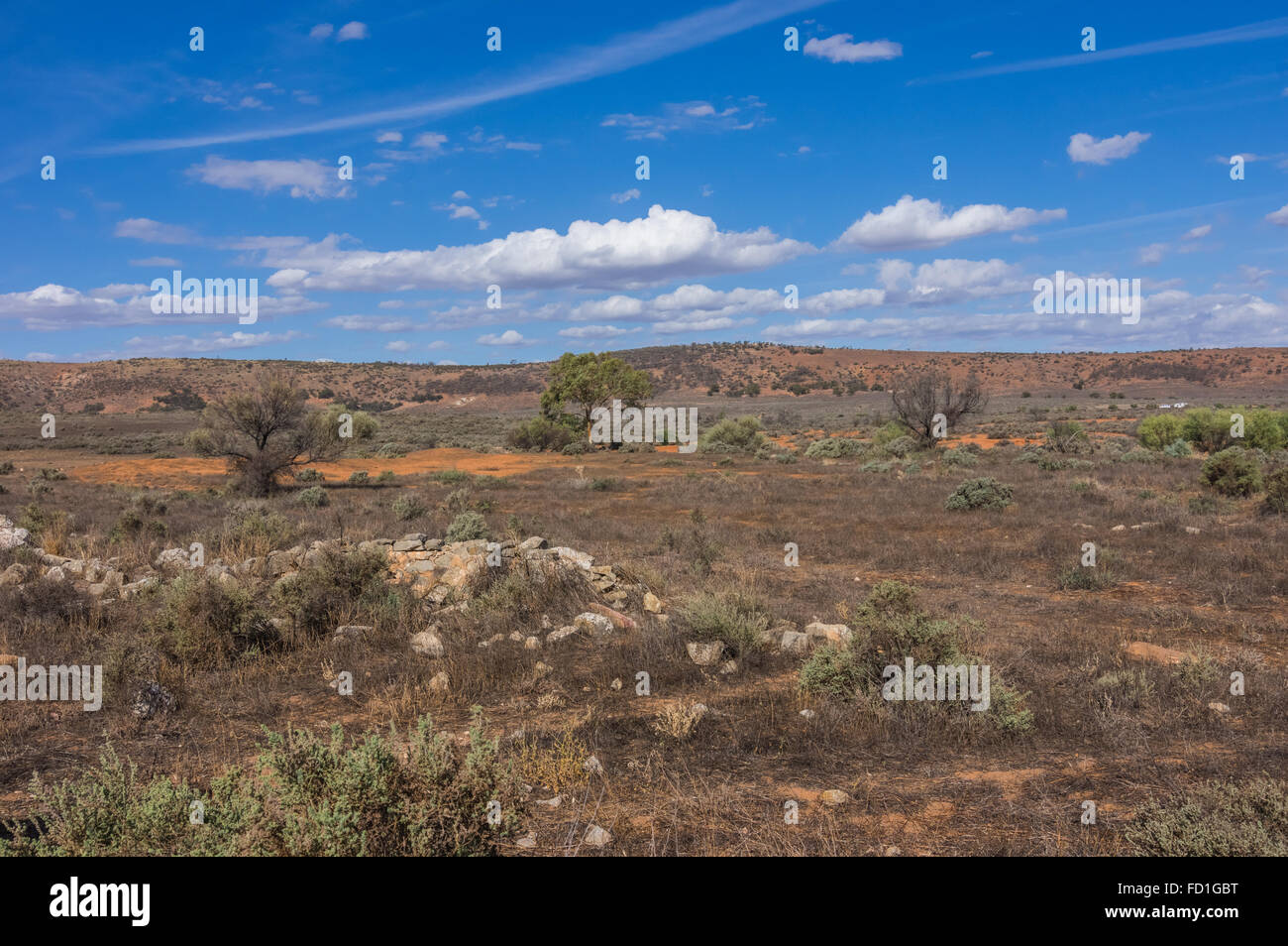 Outback South Australia old abandoned homestead in the Flinders Rangers ...