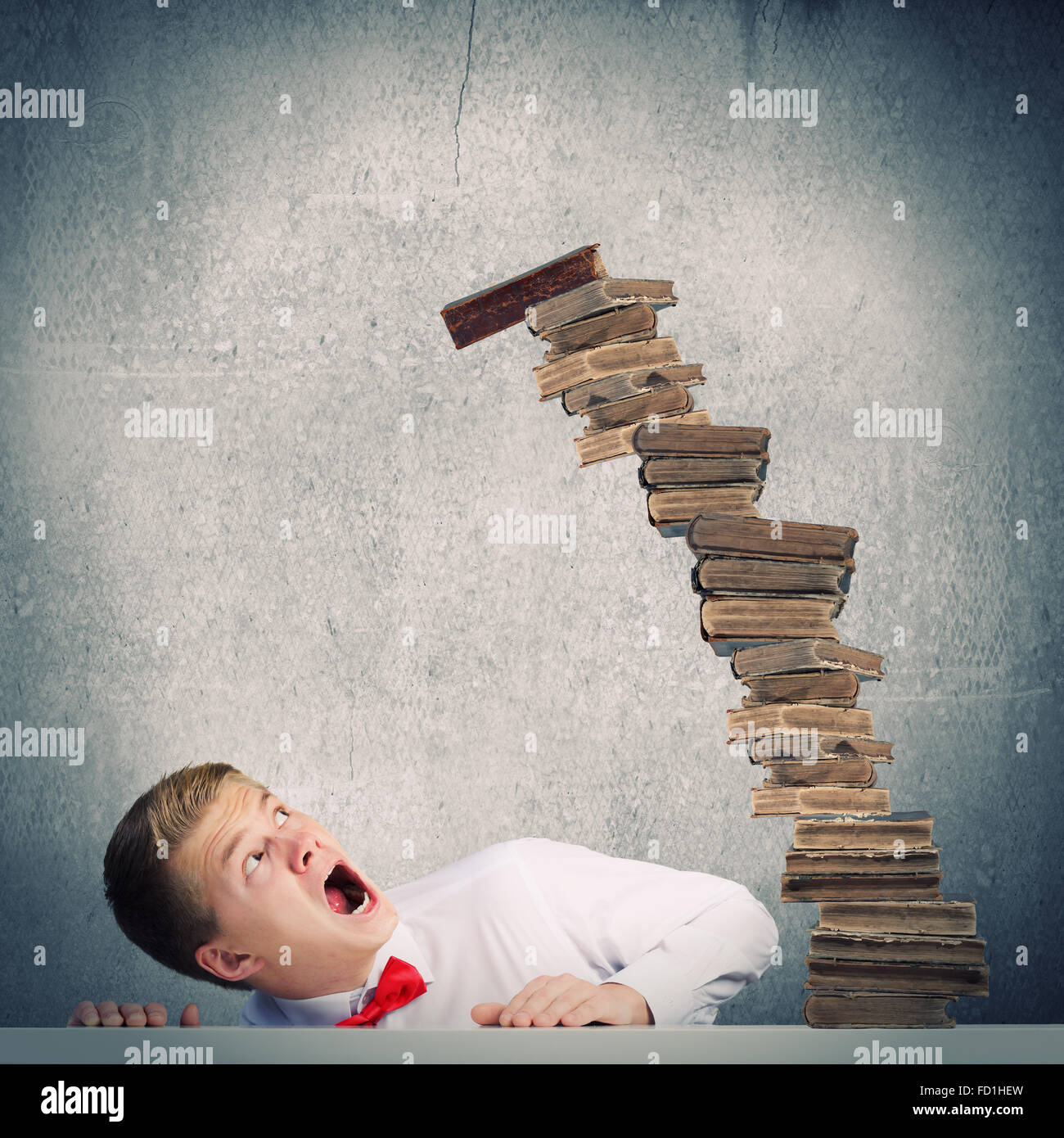 Falling books hi-res stock photography and images - Alamy