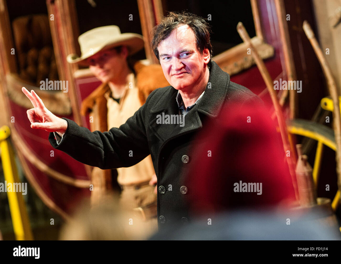 Berlin, Germany. 26th Jan, 2016. US director Quentin Tarantino arrives ...