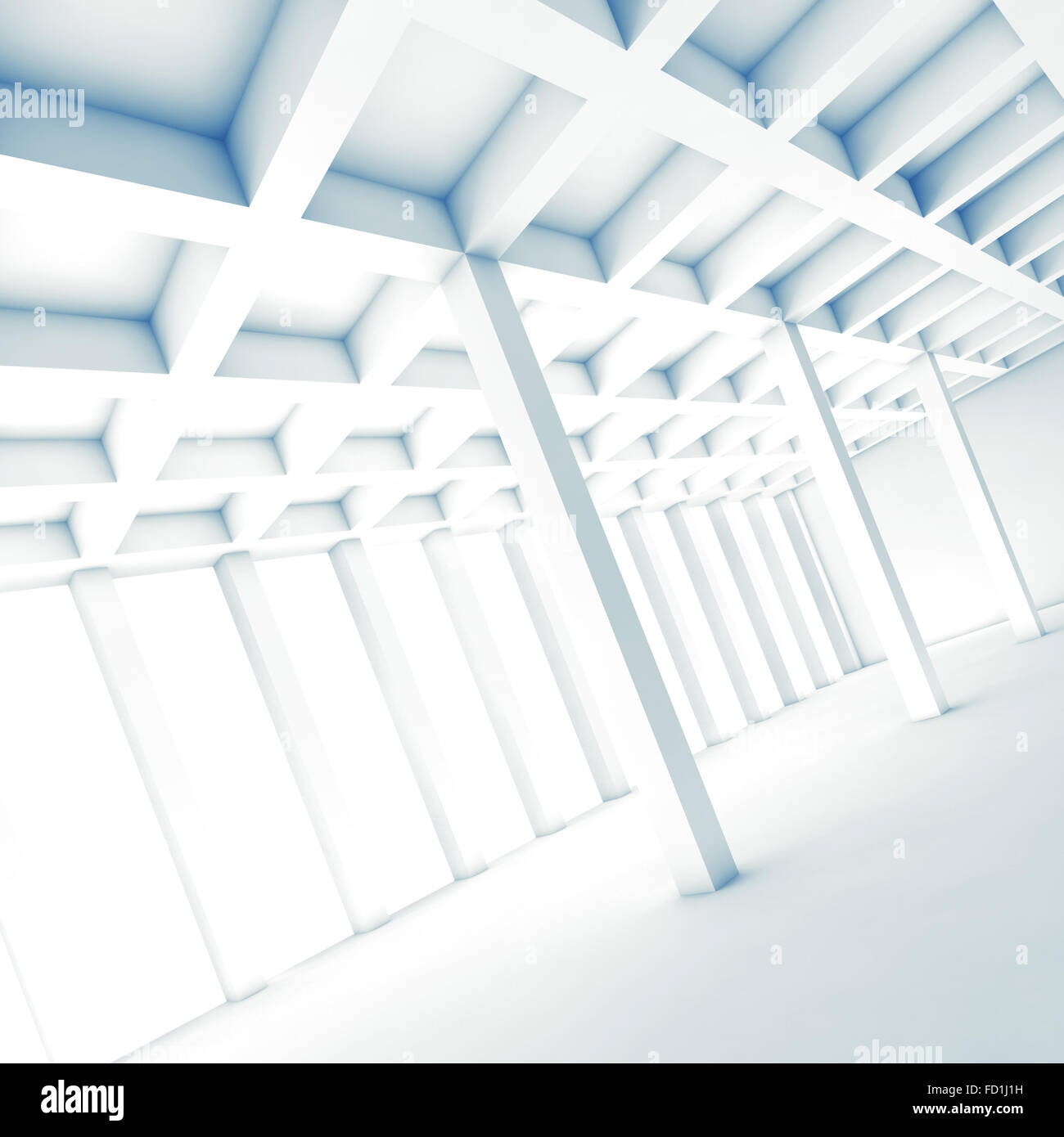 Abstract architecture background with perspective view of empty room ...