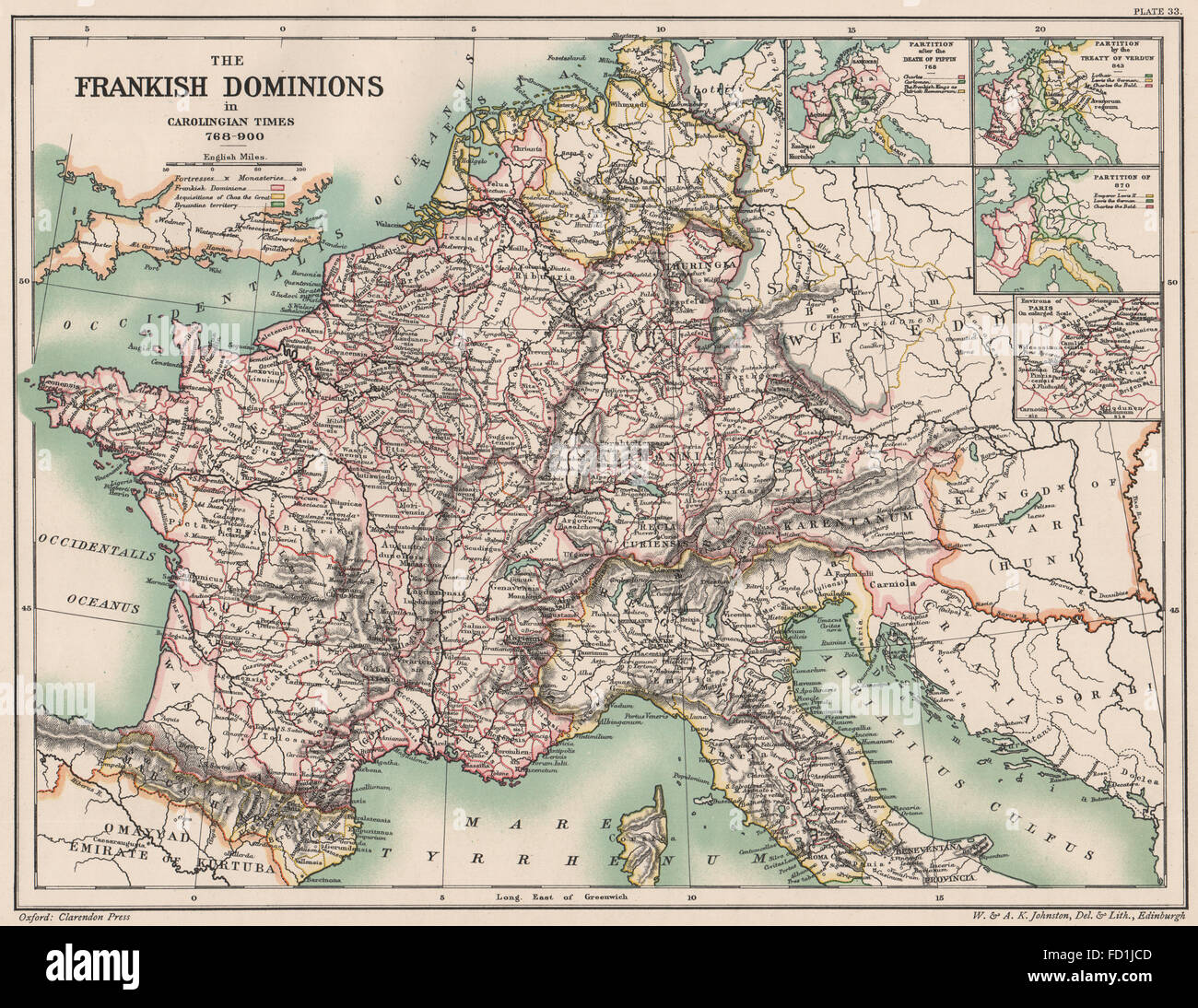 Carolingian empire map hi-res stock photography and images - Alamy