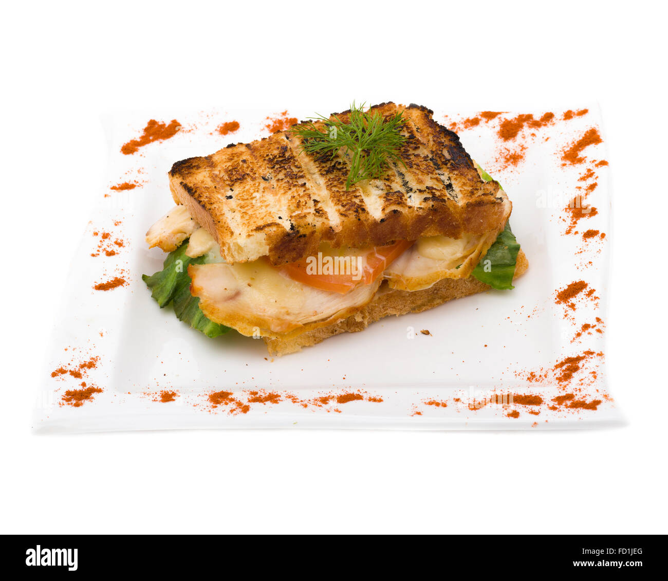 toasted ham and cheese sandwich Stock Photo - Alamy
