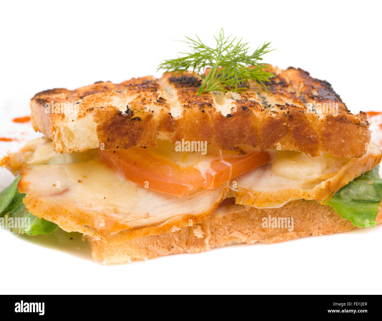 toasted ham and cheese sandwich Stock Photo - Alamy
