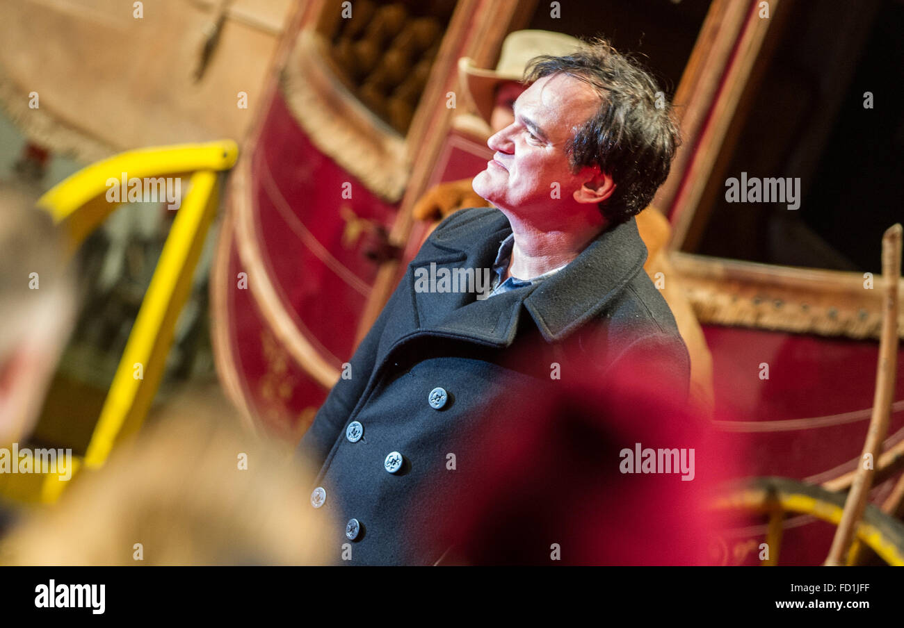 Berlin, Germany. 26th Jan, 2016. US director Quentin Tarantino arrives ...