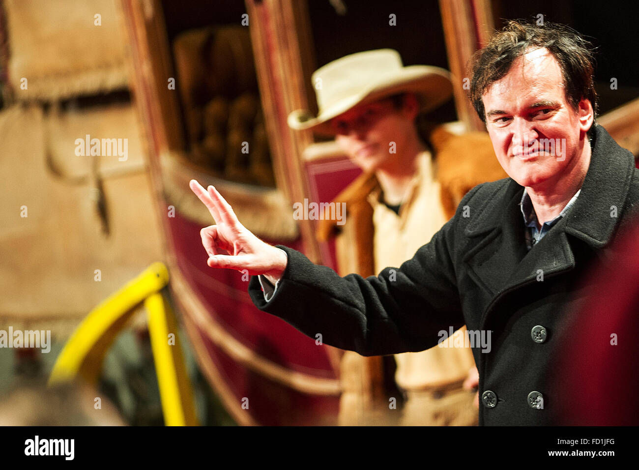 Berlin, Germany. 26th Jan, 2016. US director Quentin Tarantino arrives ...