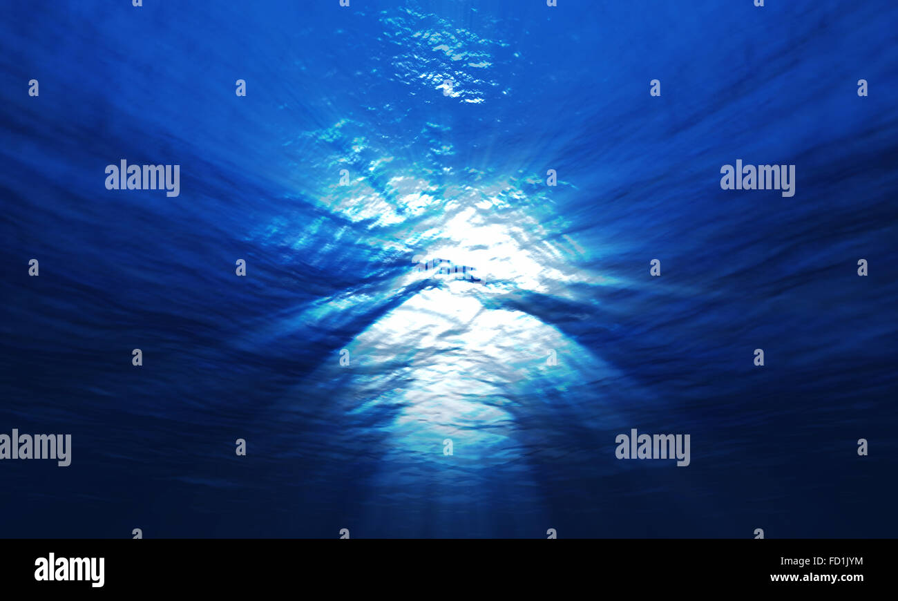 light underwater at a depth Stock Photo - Alamy