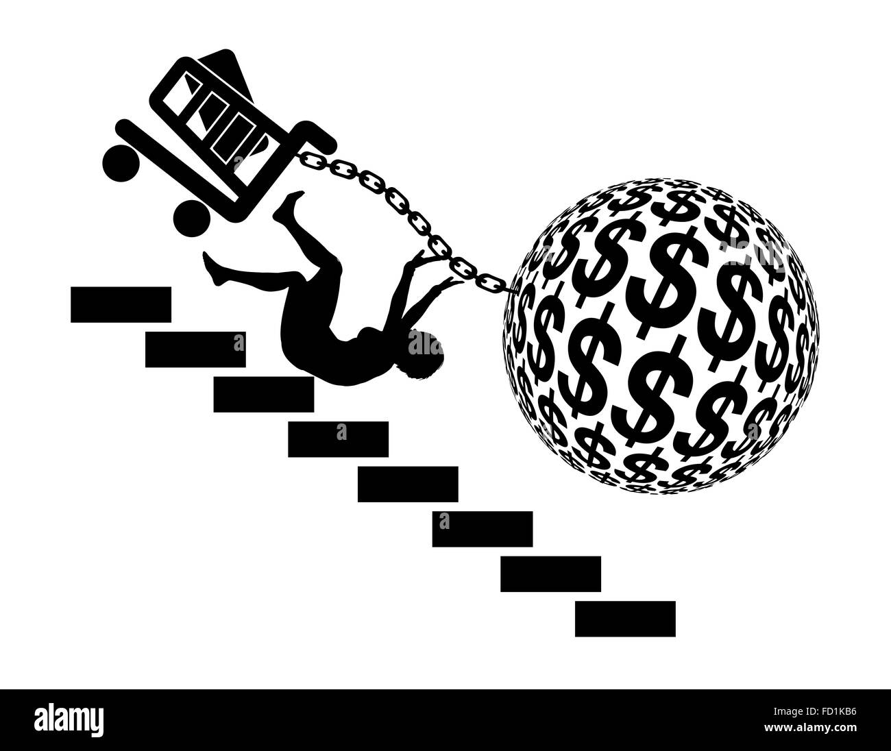 Consumer Debt Trap Stock Photo - Alamy