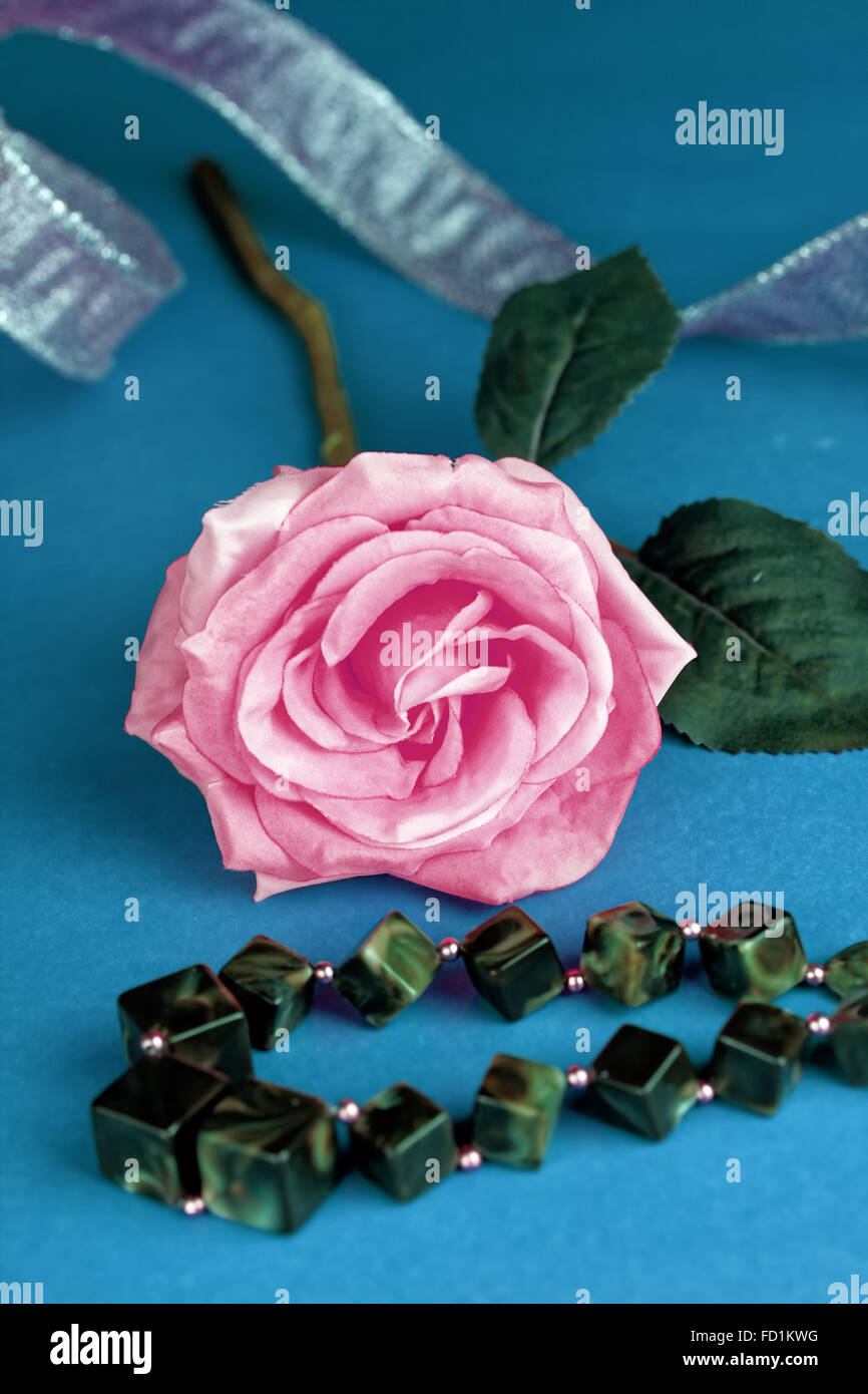 Rose ribbon hi-res stock photography and images - Alamy