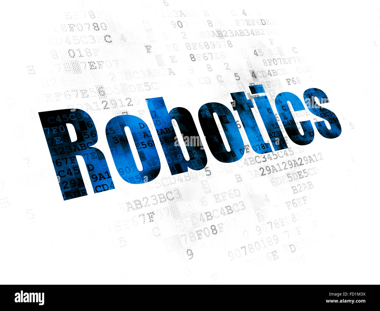 Science concept: Robotics on Digital background Stock Photo - Alamy