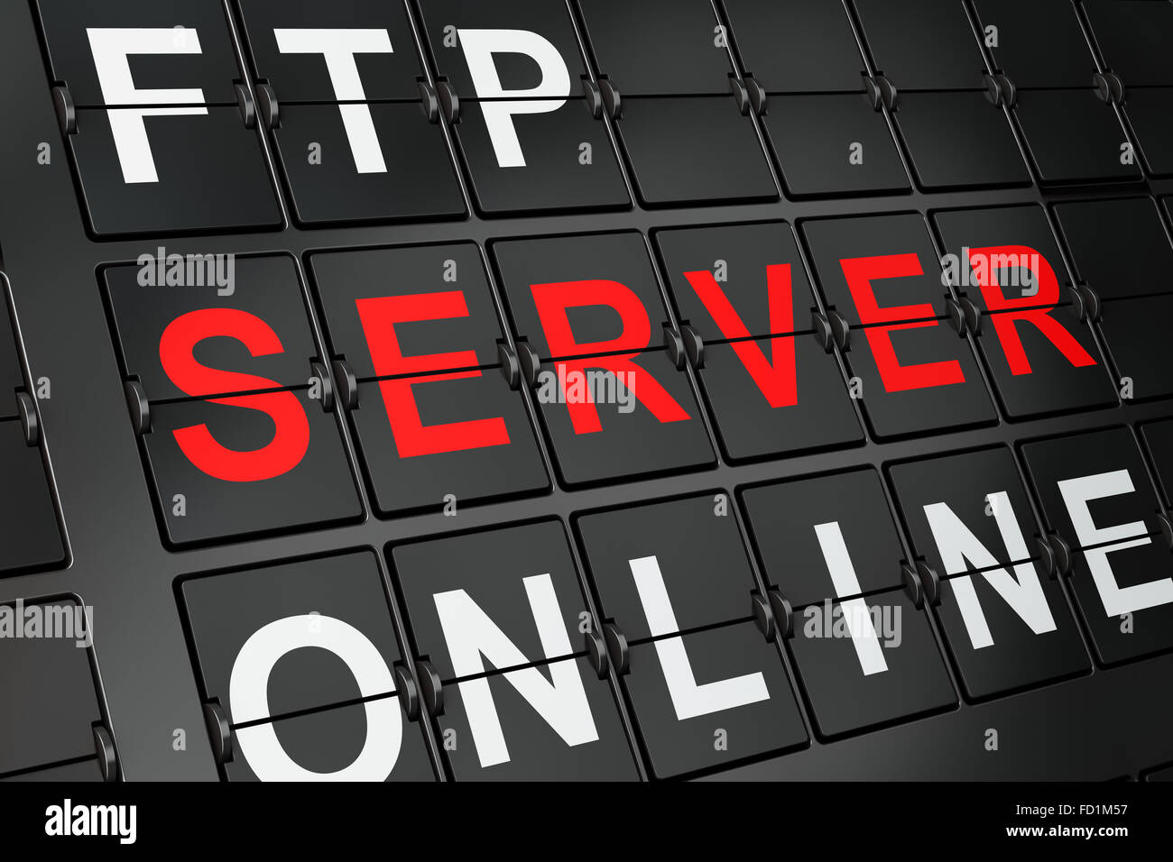 Web design concept: Server on airport board background Stock Photo - Alamy