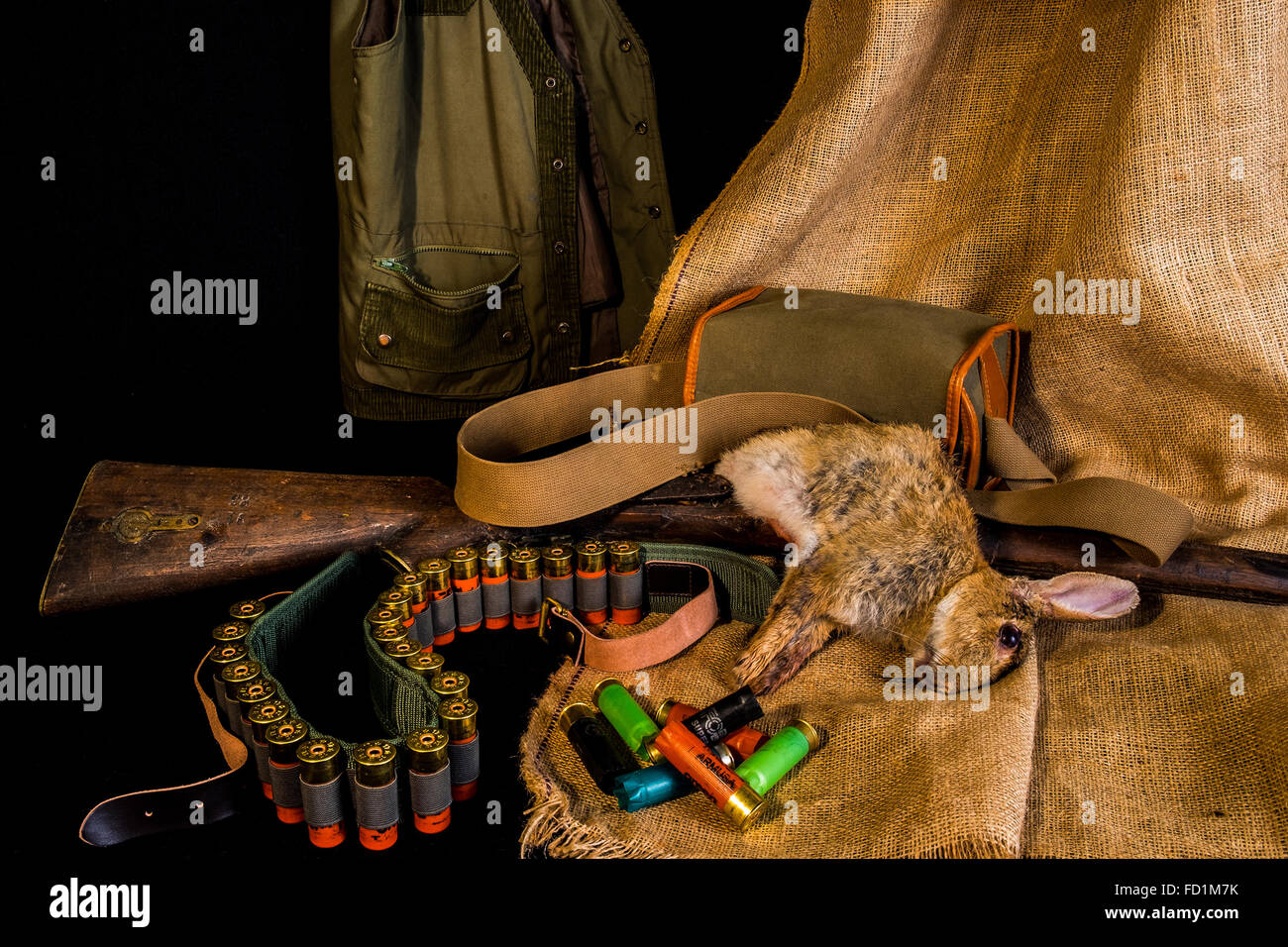 Country sports still life composition Stock Photo - Alamy