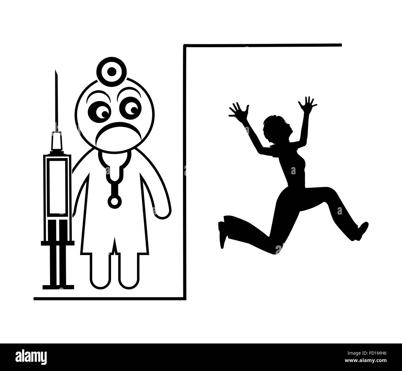 Frustrated doctor Cut Out Stock Images & Pictures - Alamy