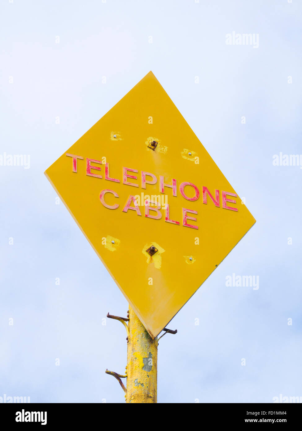 Termination point signage hi-res stock photography and images - Alamy